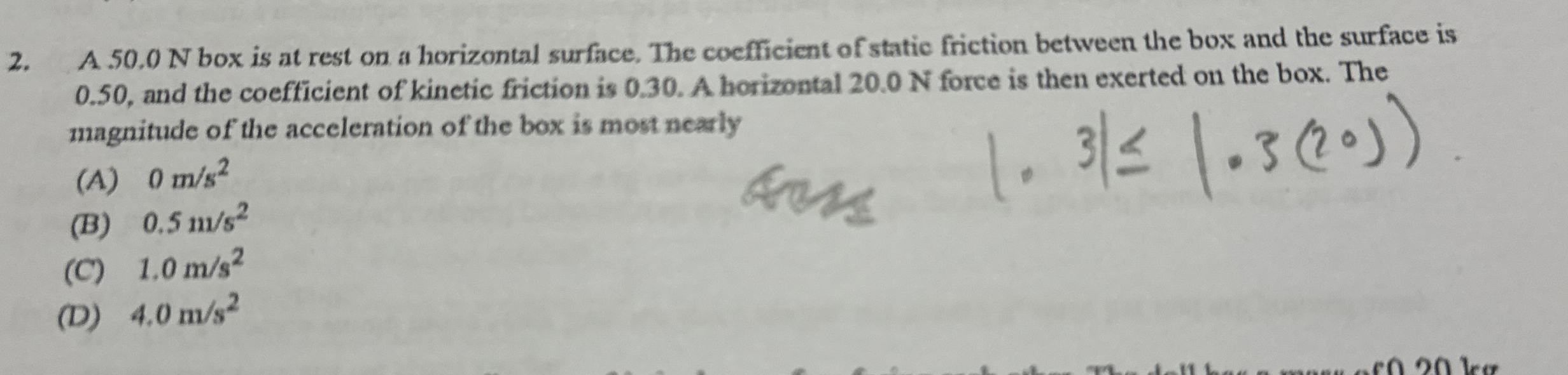 Solved A 50.0 ﻿N box is at rest on a horizontal surface. The | Chegg.com