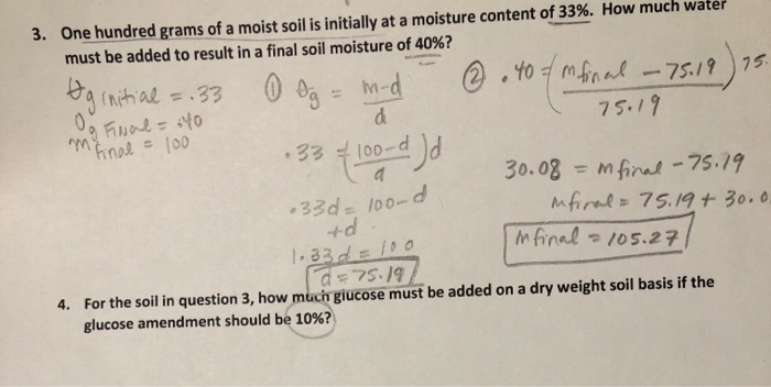 3. One hundred grams of a moist soil is initially at | Chegg.com
