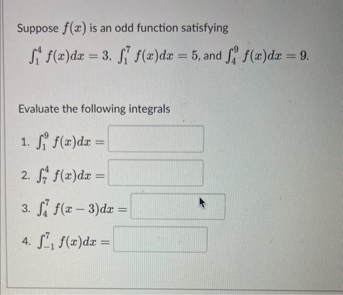 Solved Suppose f(x) is an odd function satisfying | Chegg.com