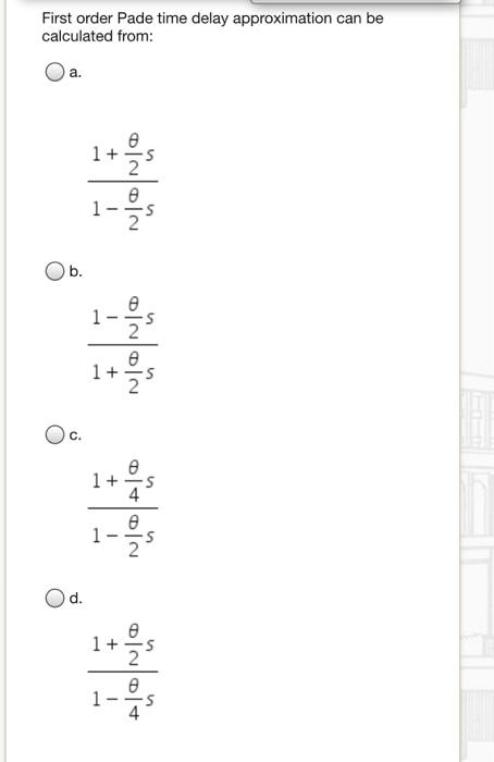 Solved First Order Pade Time Delay Approximation Can Be