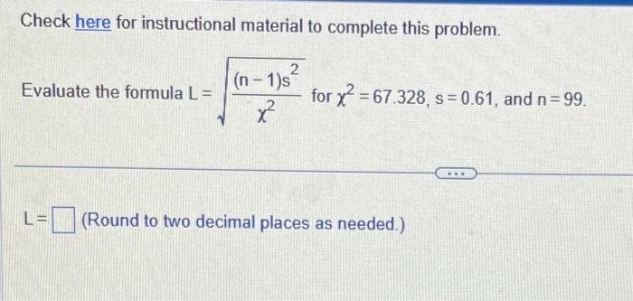 Solved Check Here For Instructional Material To Complete