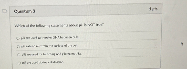 Solved Question 31 ﻿ptsWhich of the following statements | Chegg.com