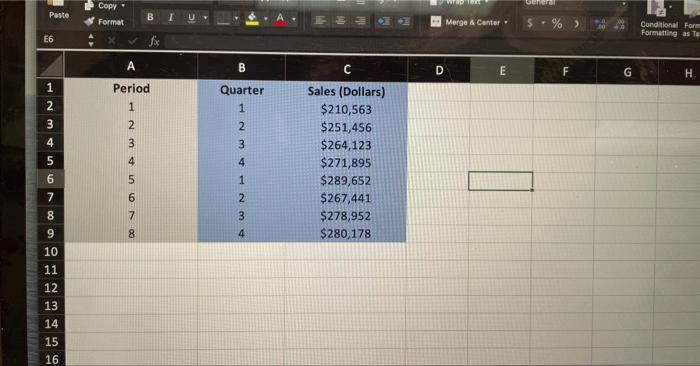 Solved - Please submit your work in an Excel file Use the | Chegg.com