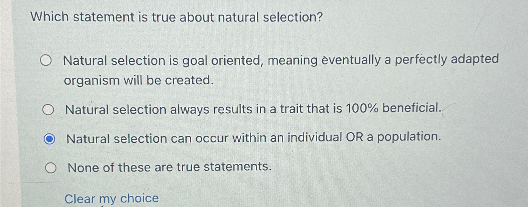 Solved Which statement is true about natural | Chegg.com