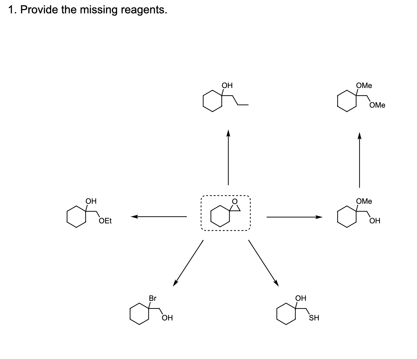Solved Provide the missing reagents. | Chegg.com