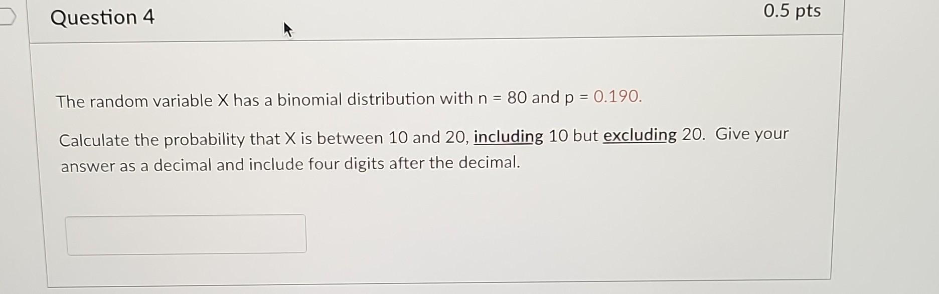 Solved The random variable X has a binomial distribution | Chegg.com