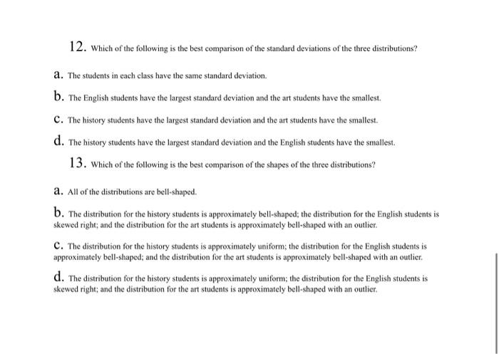 Solved 1. A college statistics class gathered data from a | Chegg.com