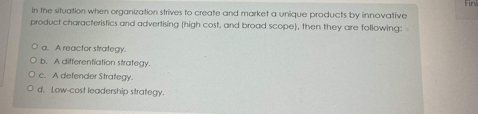 Solved In the situation when organization strives to create | Chegg.com