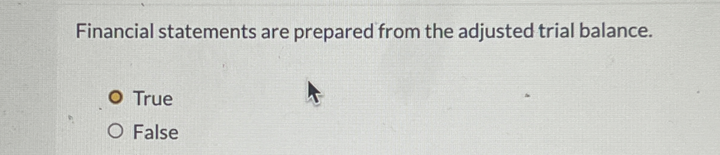 Solved Financial statements are prepared from the adjusted | Chegg.com
