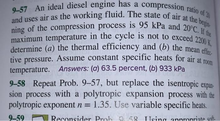 Solved Solve using the computer software EES for problem | Chegg.com