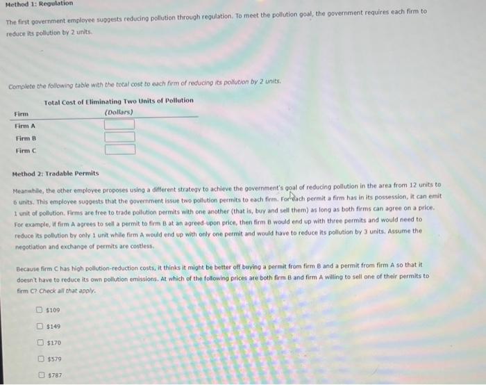 Solved 5. Correcting for negative externalities - Regulation | Chegg.com