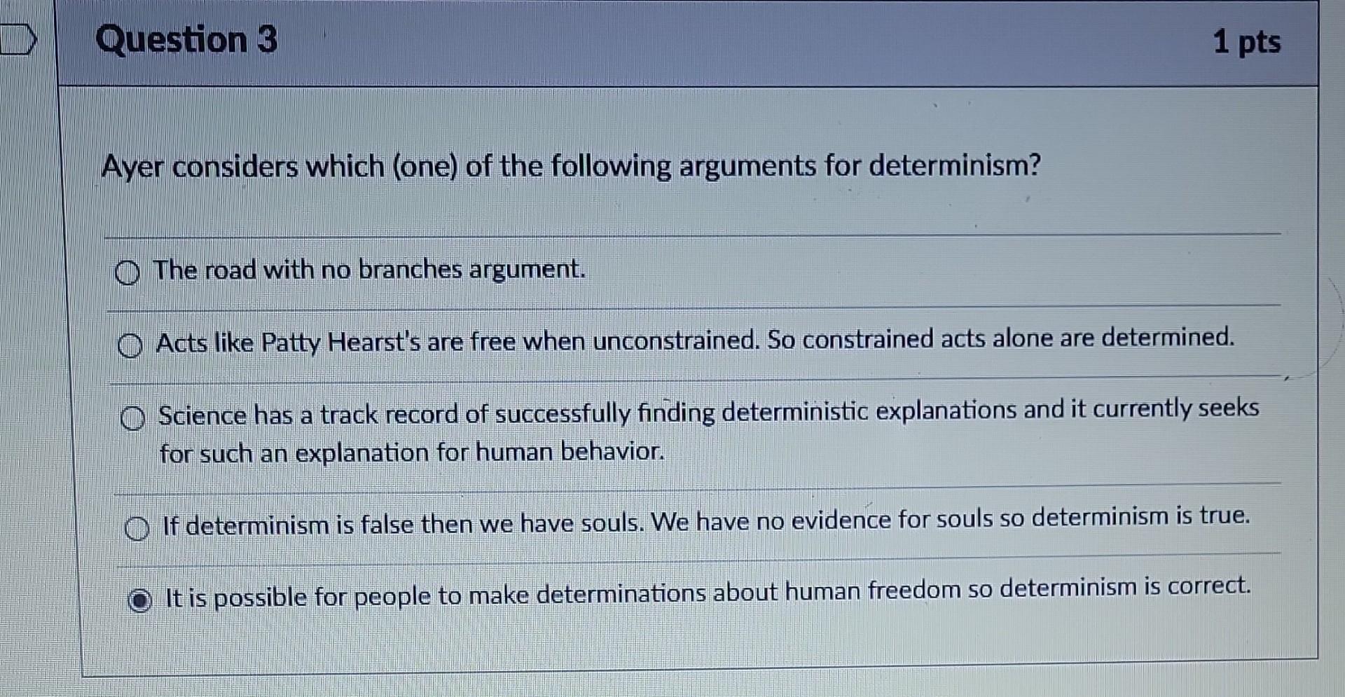 Ayer considers which (one) of the following arguments | Chegg.com