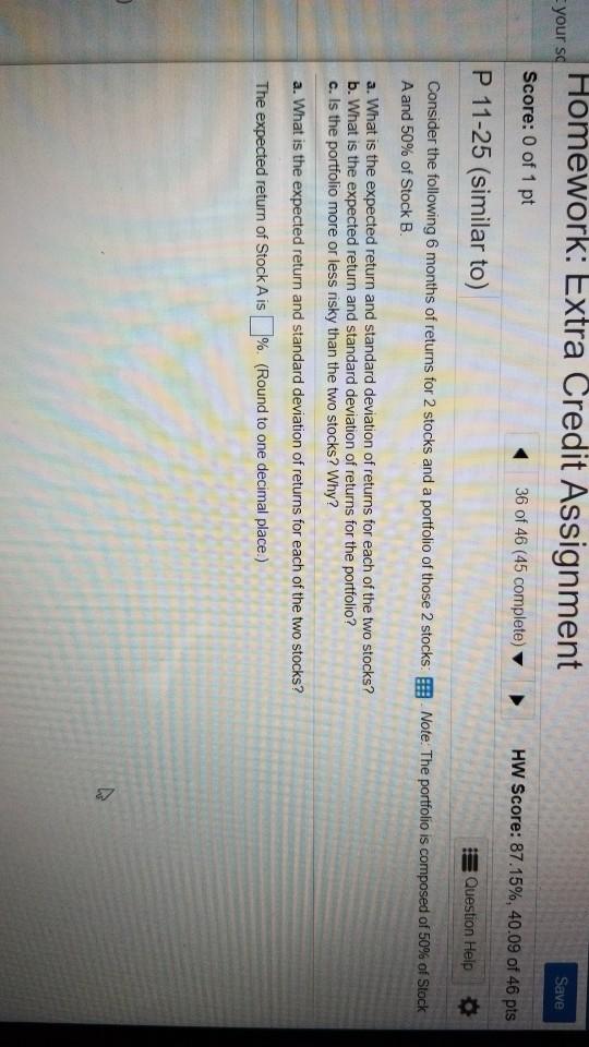 Solved Homework: Extra Credit Assignment Save your so Score: | Chegg.com