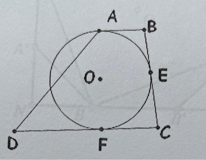 Solved ABCD is a trapezoid and it is tangent to the circle | Chegg.com