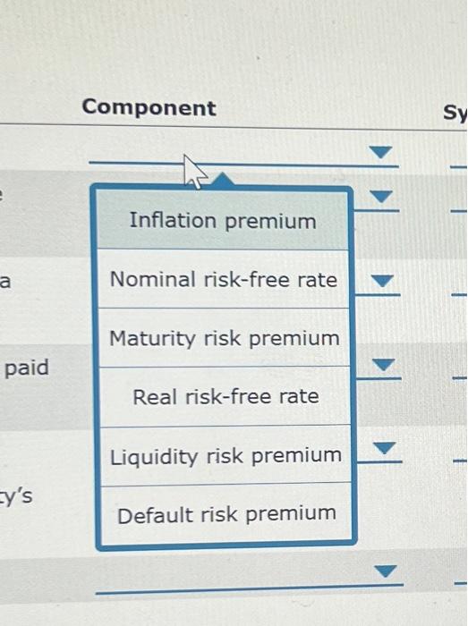Solved 7. Determinants of market interest rates Some | Chegg.com Solved 7. Determinants of market interest rates Some | Chegg.com