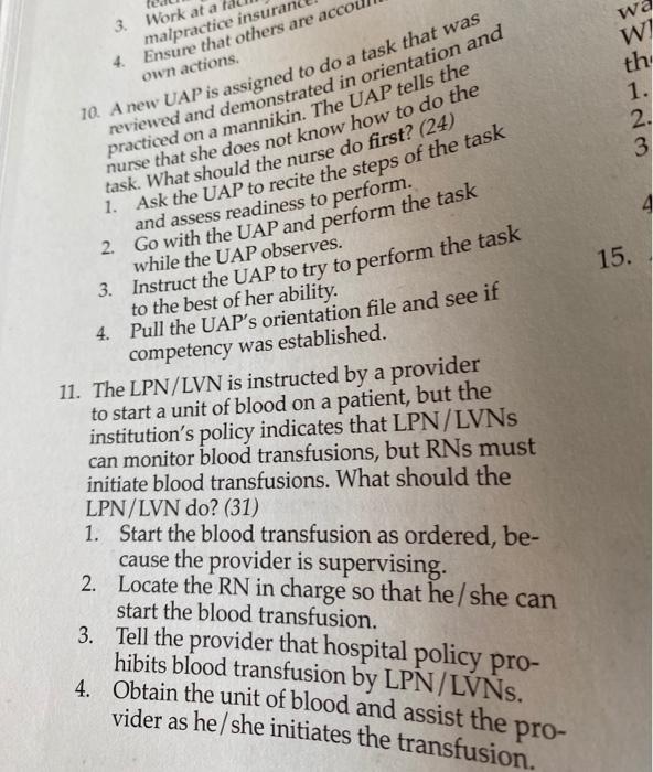 Solved 10. A new UAP is assigned to do a task that was | Chegg.com