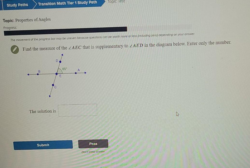 Solved Study Paths Transition Math Tier 1 Study Path Topic | Chegg.com