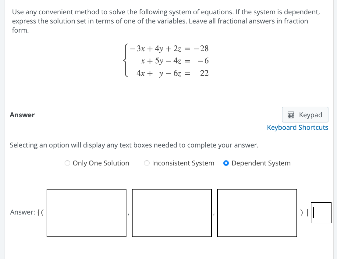 Solved Use any convenient method to solve the following | Chegg.com