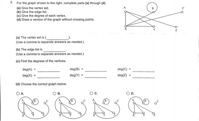 Solved А 2. For the graph shown to the right, complete parts | Chegg.com