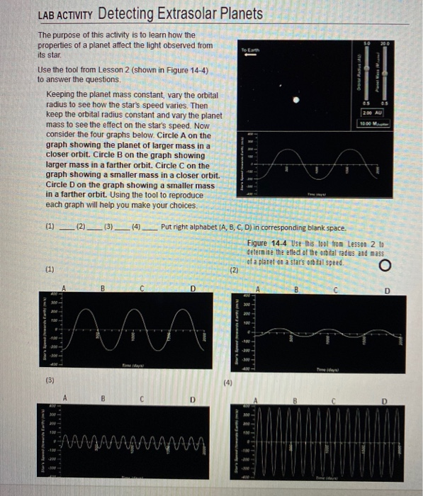 Solved LAB ACTIVITY Detecting Extrasolar Planets Martel West | Chegg.com