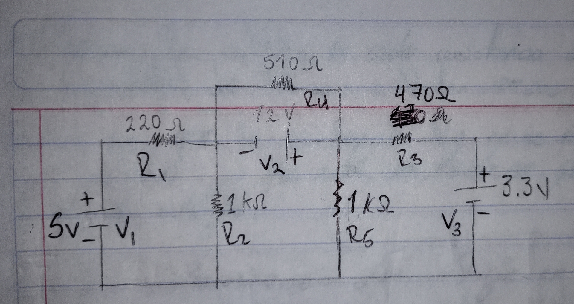 Solved Calcular voltaje en todas las resistencias | Chegg.com