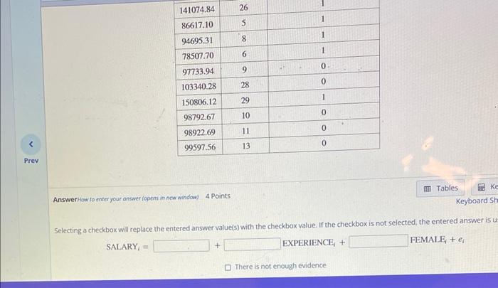 Solved Suppose the following data were collected relating | Chegg.com