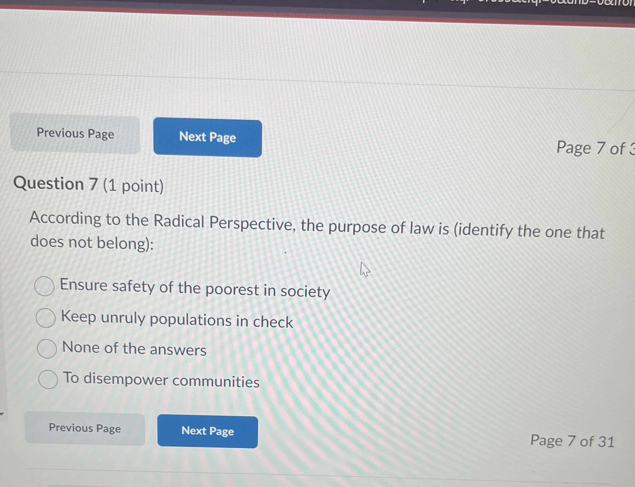 Solved Question 7 (1 ﻿point)According to the Radical | Chegg.com