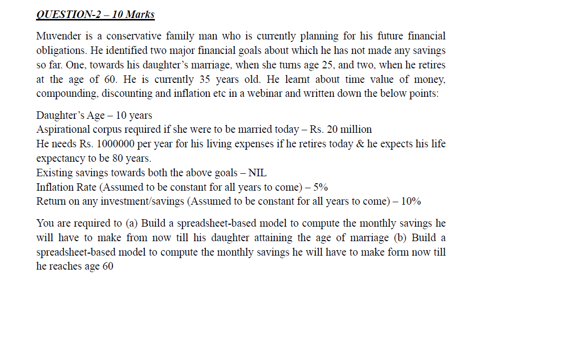 Solved Muvender is a conservative family man who is | Chegg.com