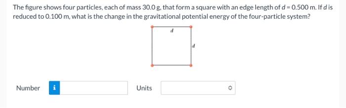Solved The figure shows four particles, each of mass \\( | Chegg.com
