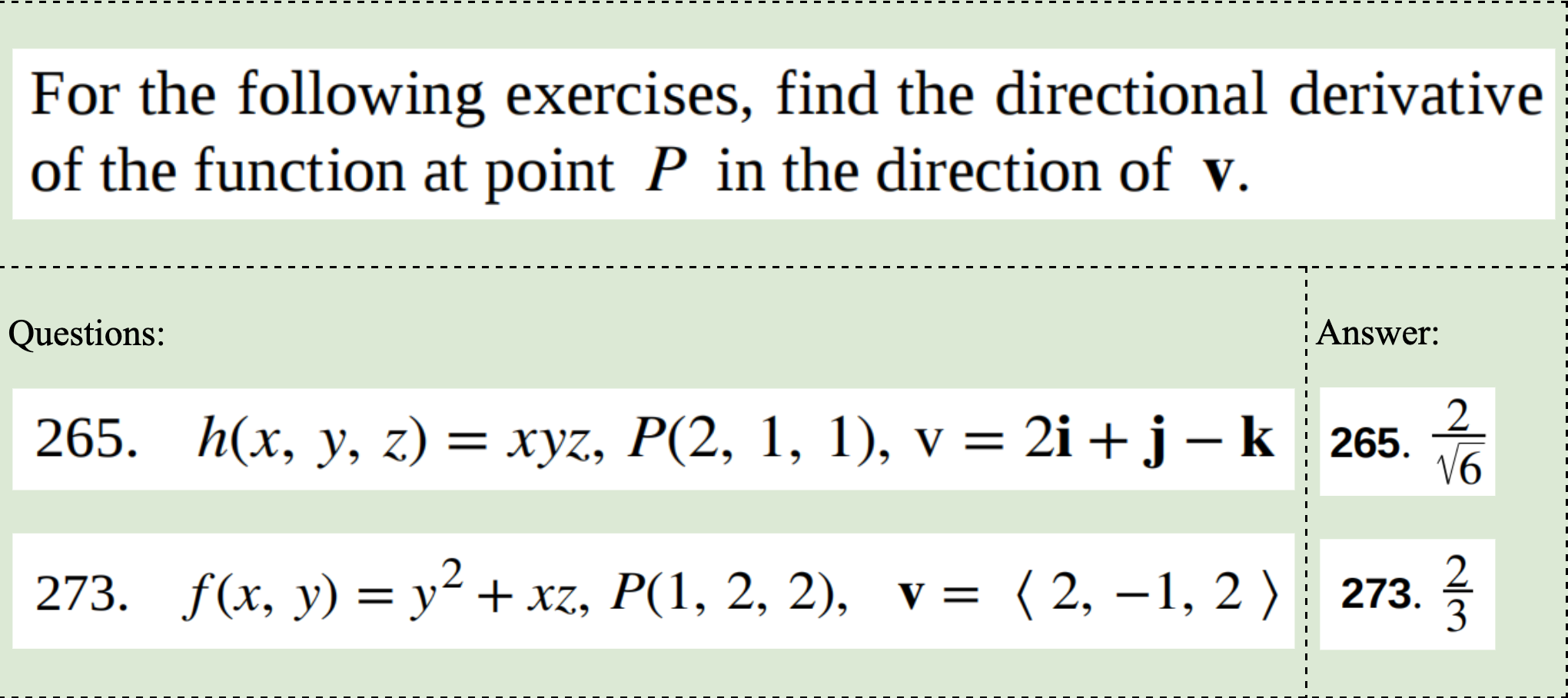 Solved For the following exercises, find the directional | Chegg.com