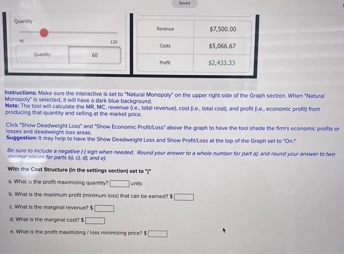 Solved Quantity (units per month)Instructions: Make sure the | Chegg.com
