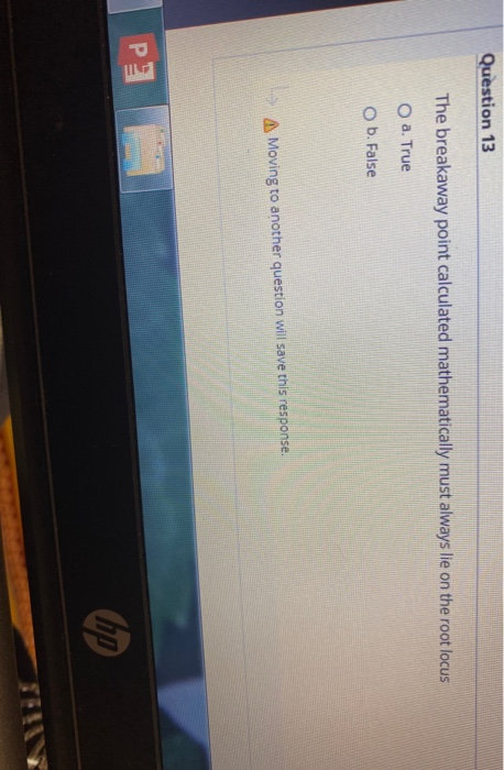 Solved Question 13 The breakaway point calculated | Chegg.com