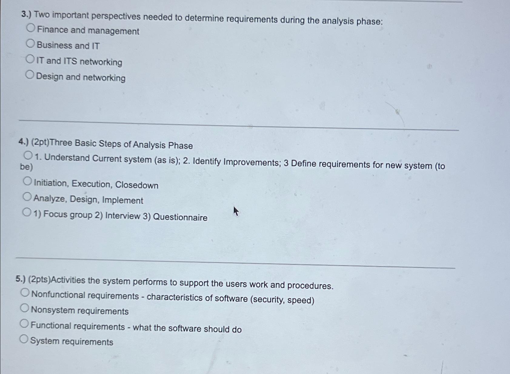 Solved 3.) ﻿Two important perspectives needed to determine | Chegg.com