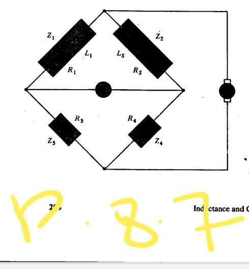 Solved 8-5 A parallel-resistance capacitance bridge (Figure | Chegg.com