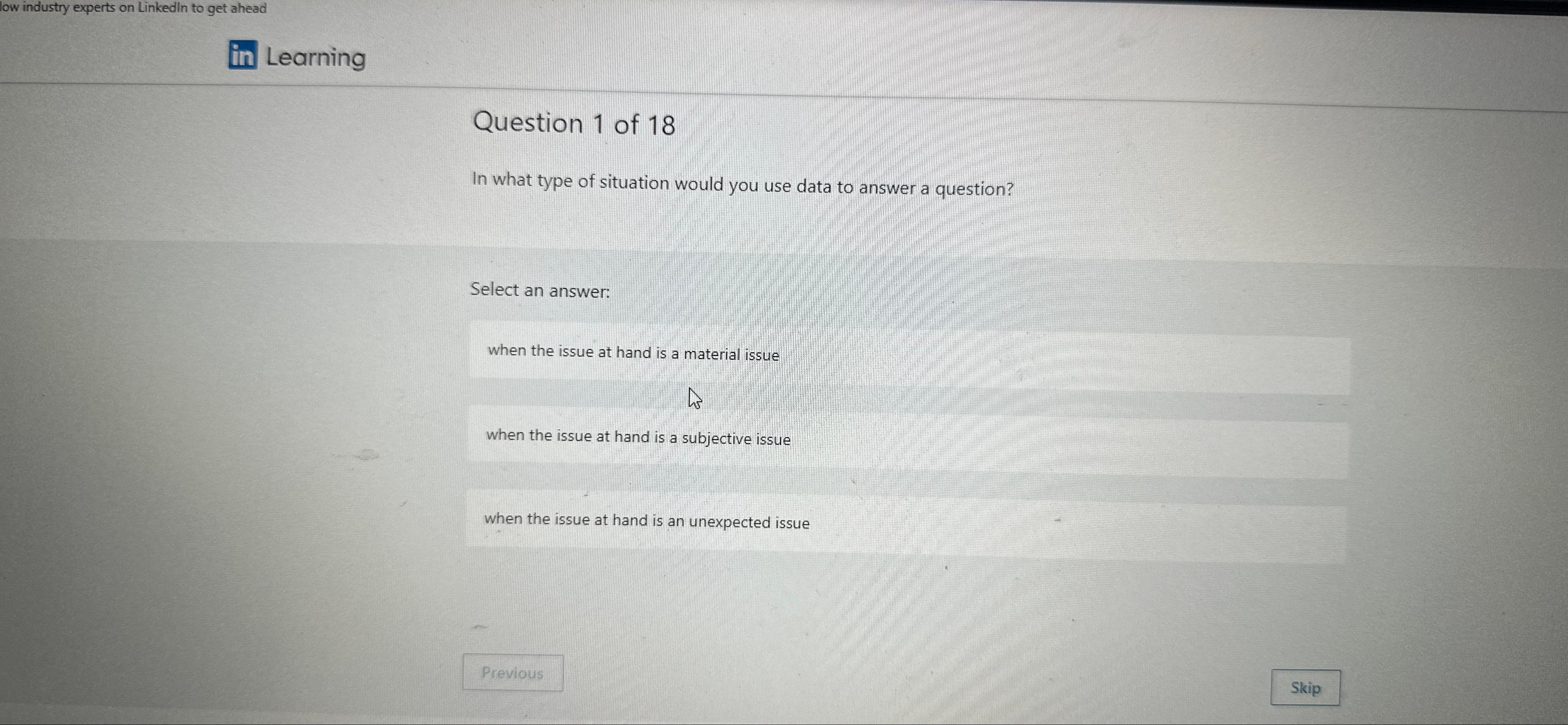Solved low industry experts on Linkedln to get aheadin | Chegg.com