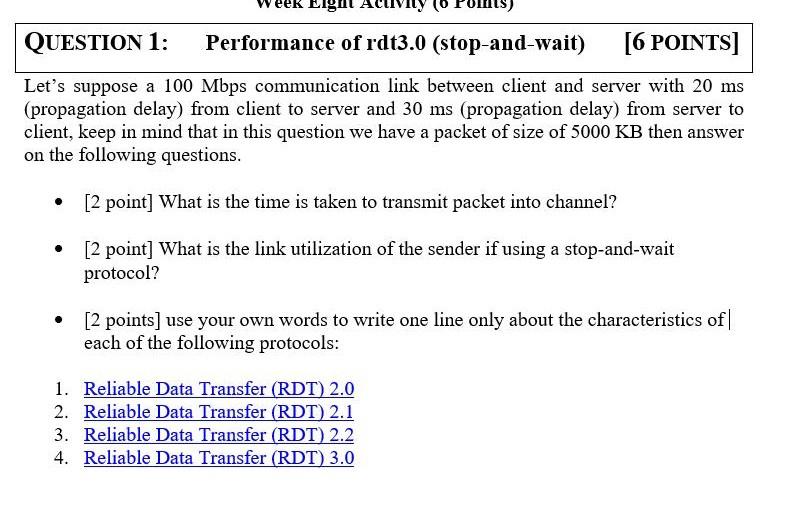 Solved Let's suppose a 100 Mbps communication link between | Chegg.com