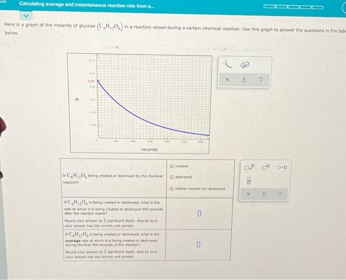 Solved Calculating average and instantaneous reaction rate | Chegg.com