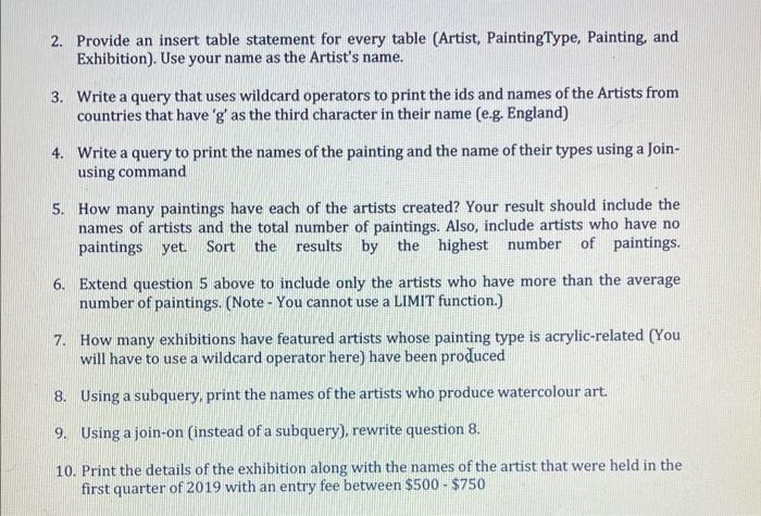 Solved Using the tables and data descriptions provided | Chegg.com