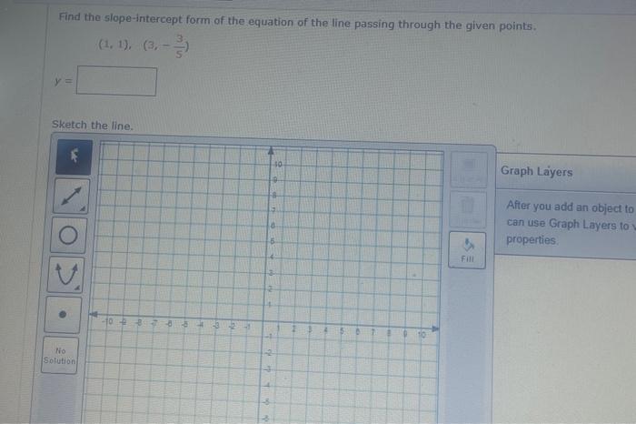 Solved \r\n\r\nFind an equation of the line that satisfies | Chegg.com
