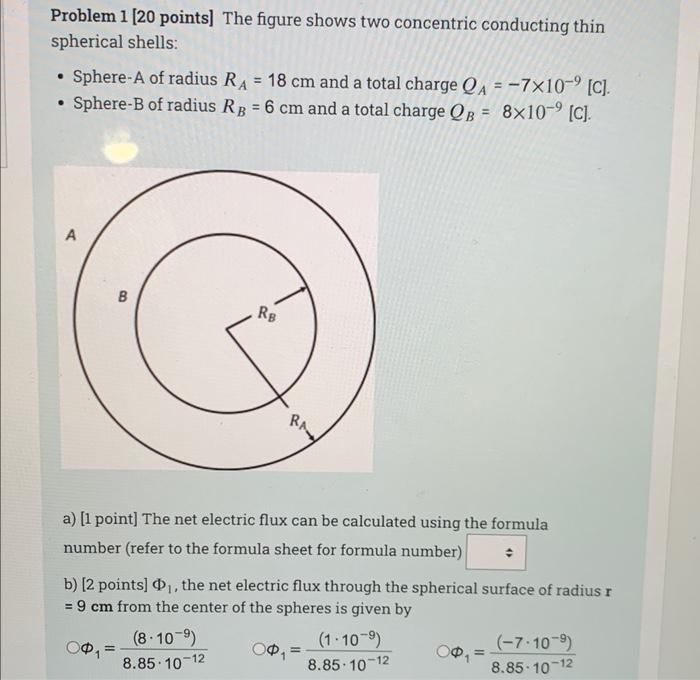 Solved Problem 1 [ 20 points] The figure shows two | Chegg.com