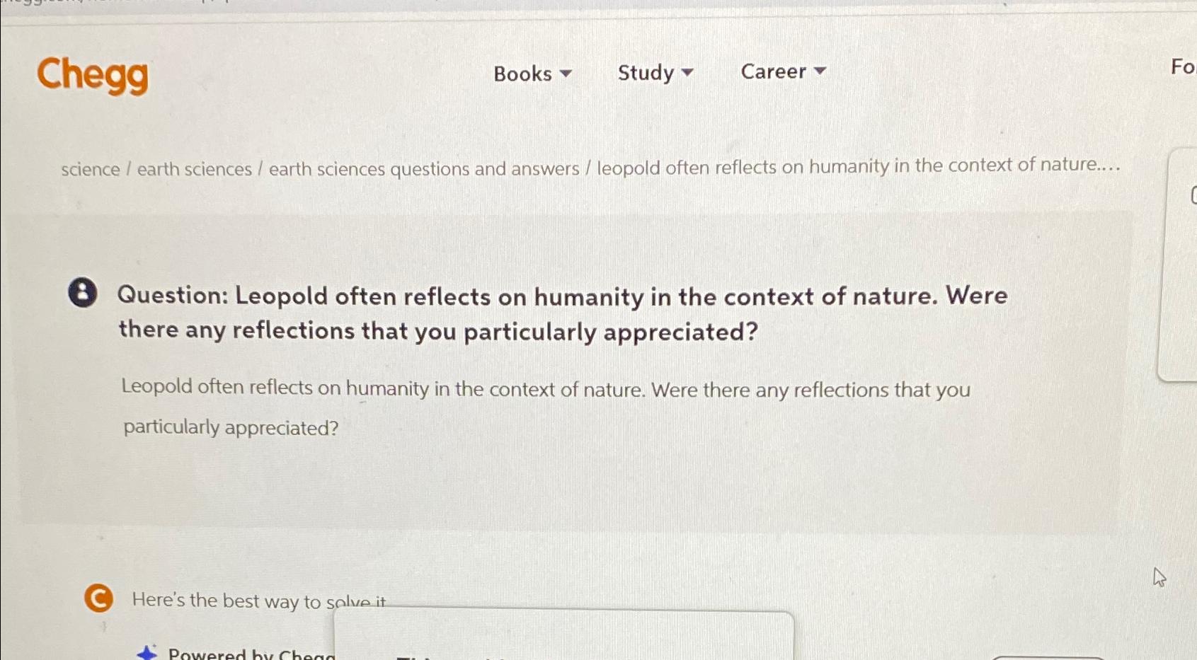 Solved CheggBooks grad Study grad Career gradscience / | Chegg.com