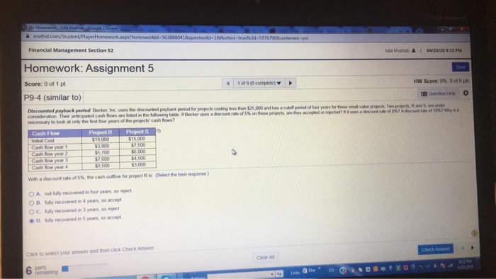 Solved @mathod.com/Student/PlayerHomework | Chegg.com