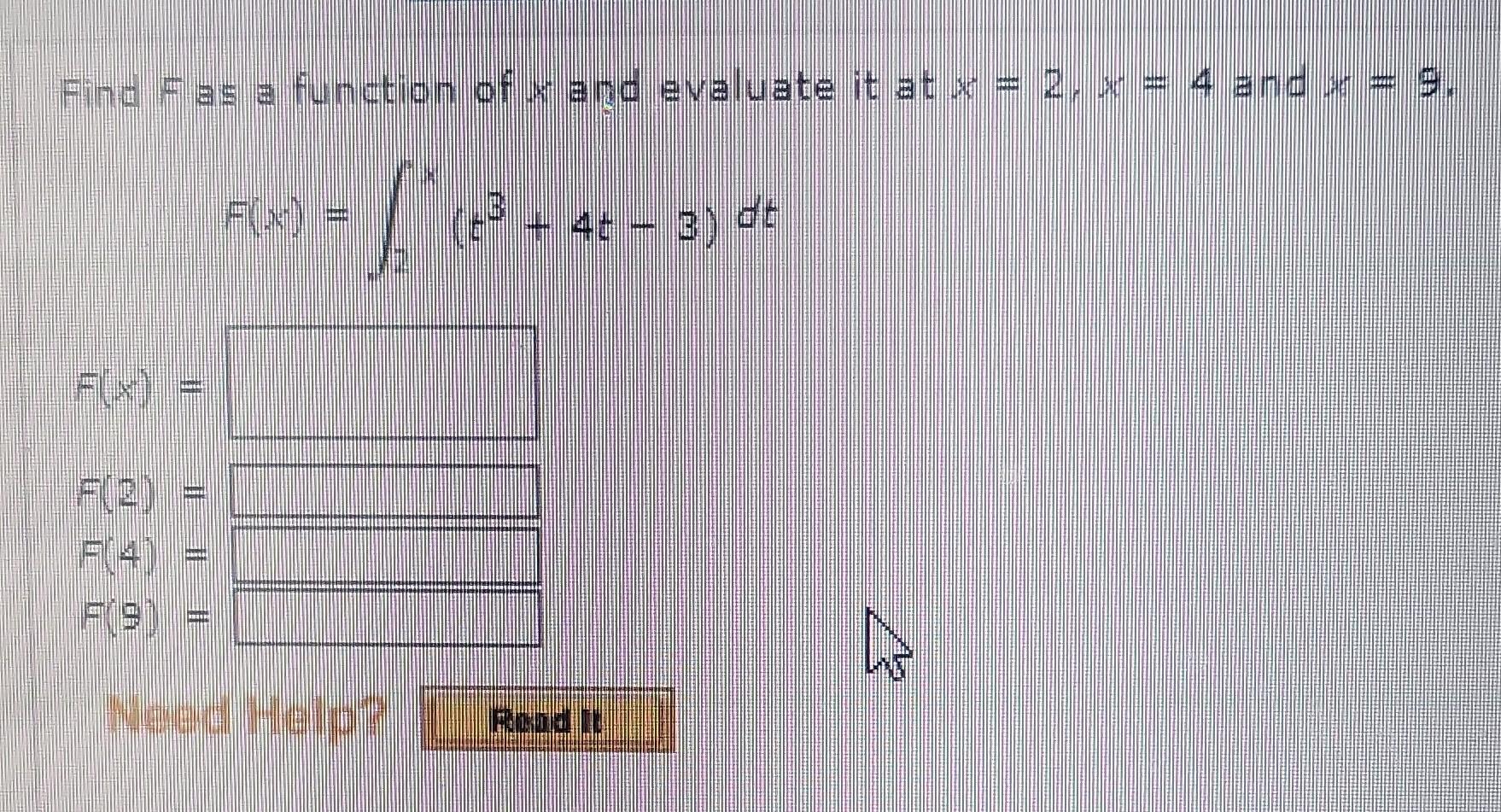 Solved Find fas a function of x and evaluate it at x=2,x=4 | Chegg.com