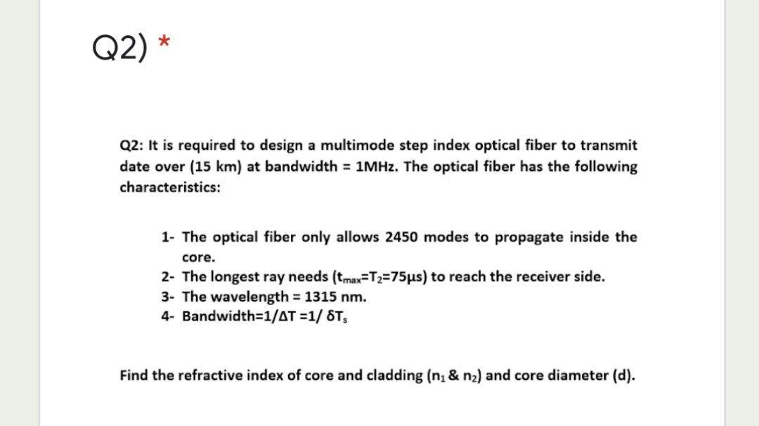 Solved * Q2) Q2: It is required to design a multimode step | Chegg.com
