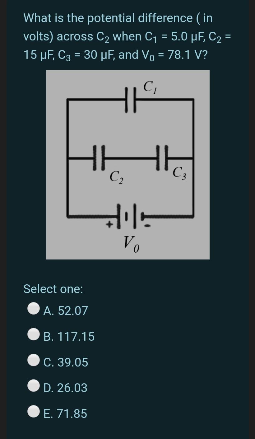Solved Determine the equivalent capacitance in mF units) of | Chegg.com