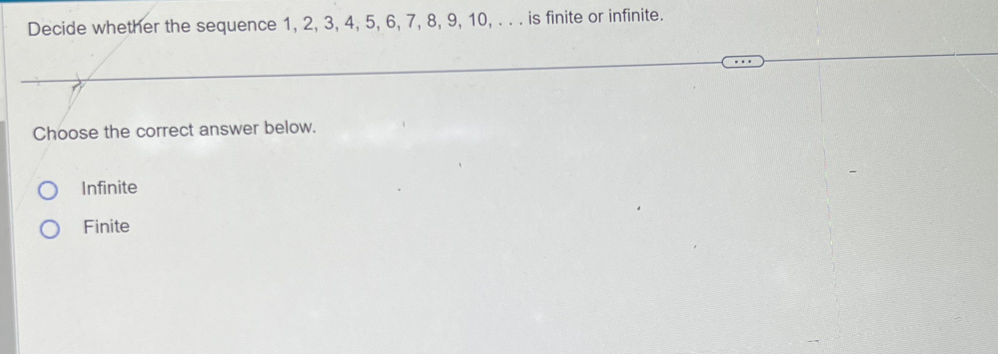 Solved Decide Whether The Sequence 12345678910dots 