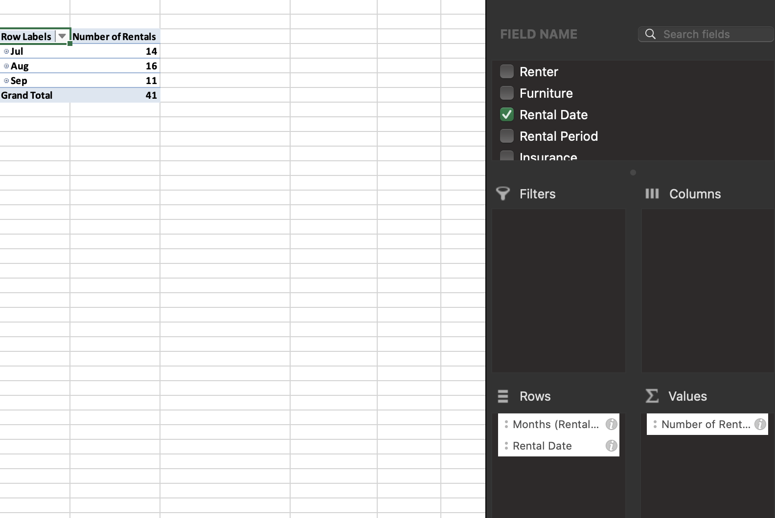 Explore 11. ﻿Create a PivotTable to display the | Chegg.com