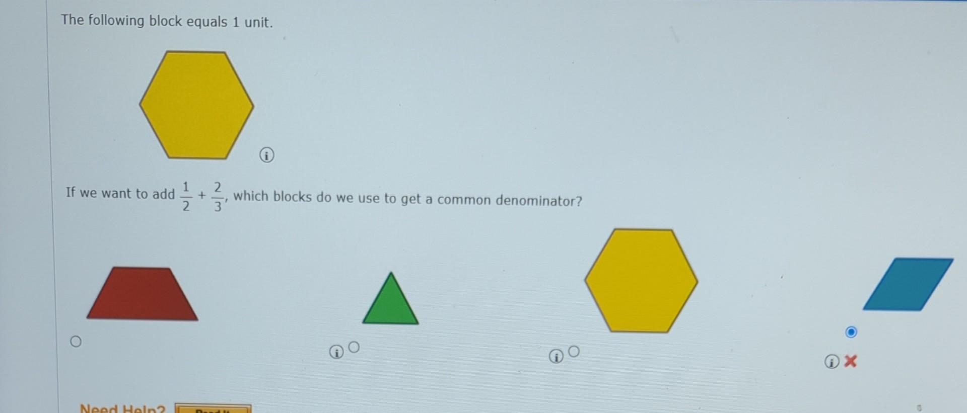 Solved The following block equals 1 unit. If we want to add | Chegg.com