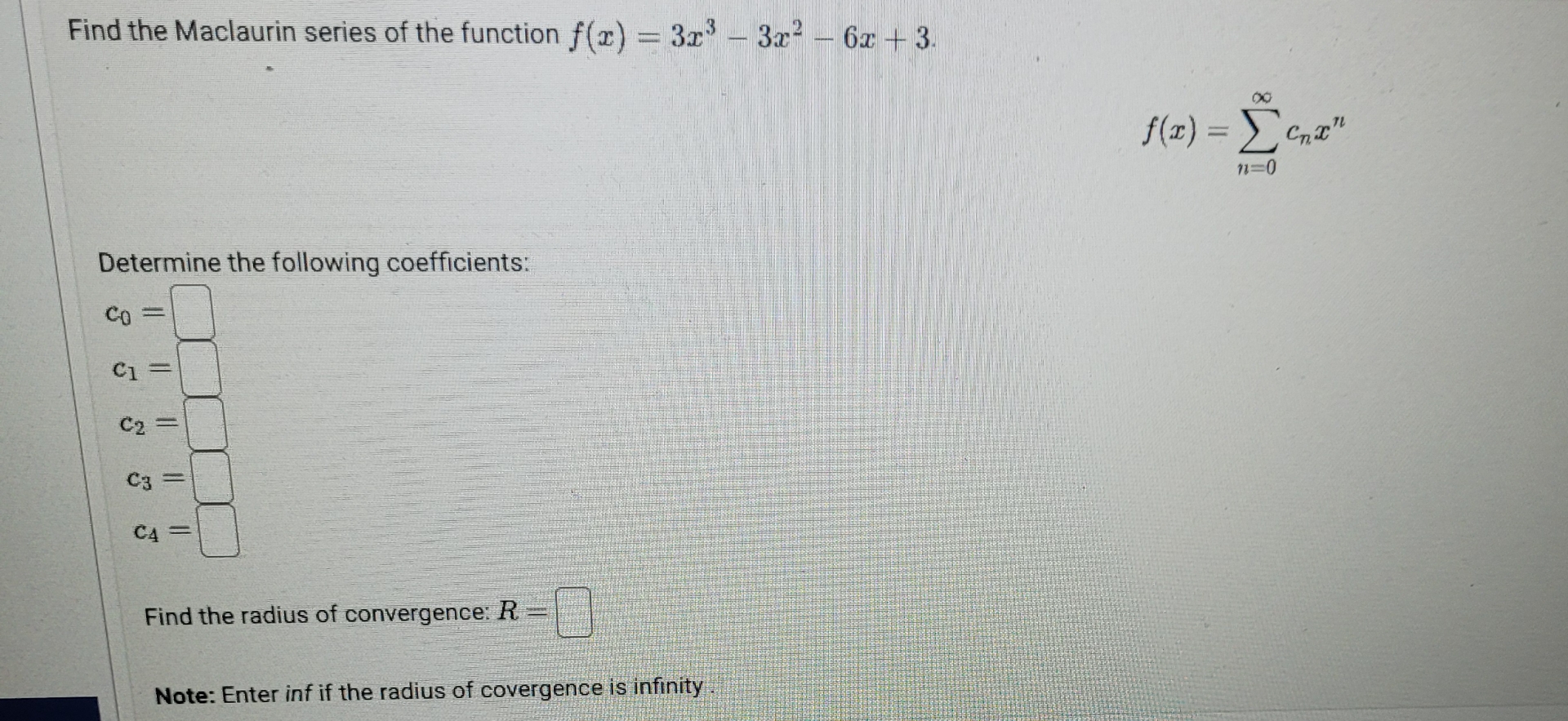 Solved Find the Maclaurin series of the function | Chegg.com