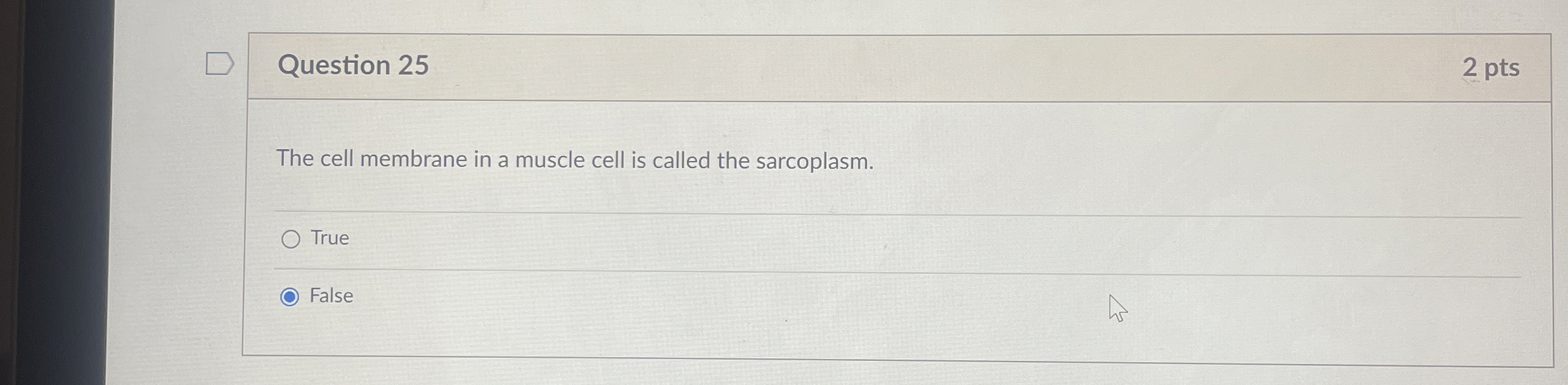 Solved Question 252 ﻿ptsThe cell membrane in a muscle cell | Chegg.com